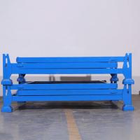 China Heavy Duty Foldable Steel Pallet Stack Racks Warehouse Storage Durable Space Saving for sale
