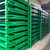 China Heavy Duty Foldable Steel Pallet Stack Racks Warehouse Storage Durable Space Saving for sale