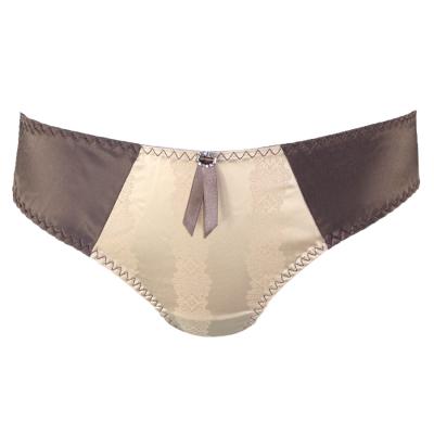 China Classic Jacquard Satin Pretty Girls Bikinis Smooth  Comfortable With Fancy Pendant for sale
