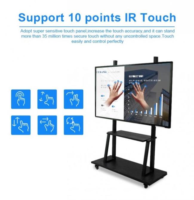 Kiosk Whiteboard der 55 Zoll-wechselwirkender digitalen Beschilderung für das Treffen von Schirm 2
