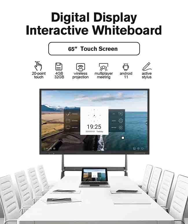 Multiple students using interactive whiteboard simultaneously