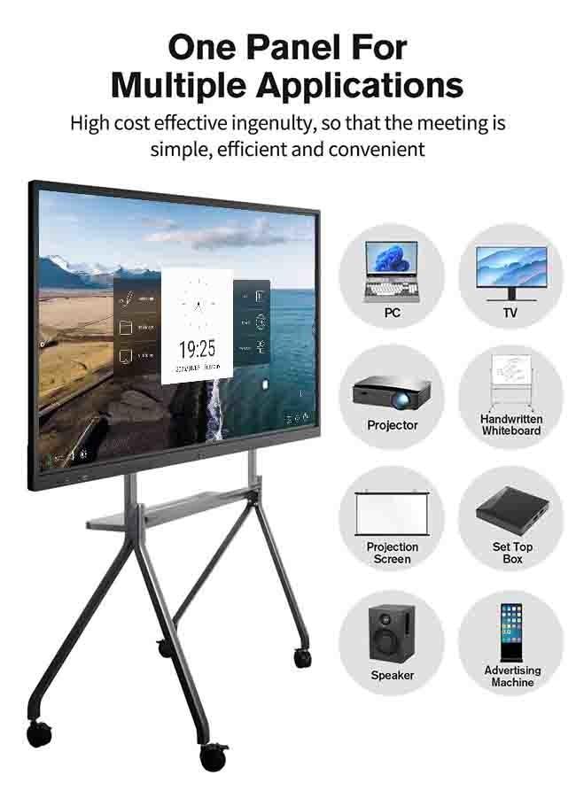 Teacher demonstrating interactive whiteboard features