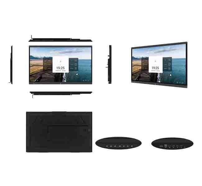 Interactive flat panel technical diagram