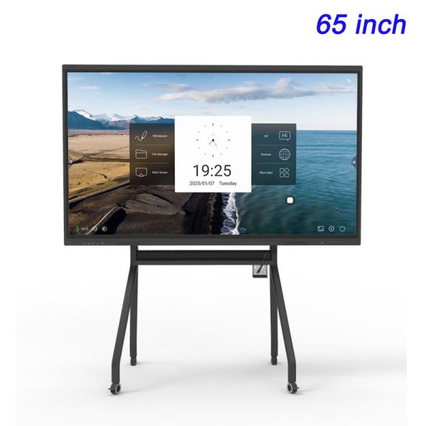 Quality Classroom 65 Inch Interactive LCD Touch Screen OEM 60Hz Lcd Teaching Board Dual for sale