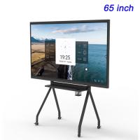 China 65-Inch Interactive LCD Touch Screen with 20-Point Multi-Touch and 4K Resolution for Classroom Teaching for sale