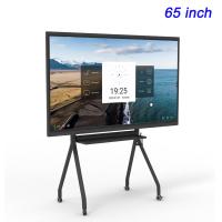 China 65-Inch Interactive LCD Touch Screen with 20-Point Multi-Touch and 4K Resolution for Classroom Teaching for sale