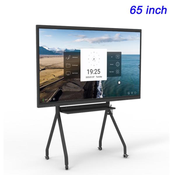 Quality Classroom 65 Inch Interactive LCD Touch Screen OEM 60Hz Lcd Teaching Board Dual for sale