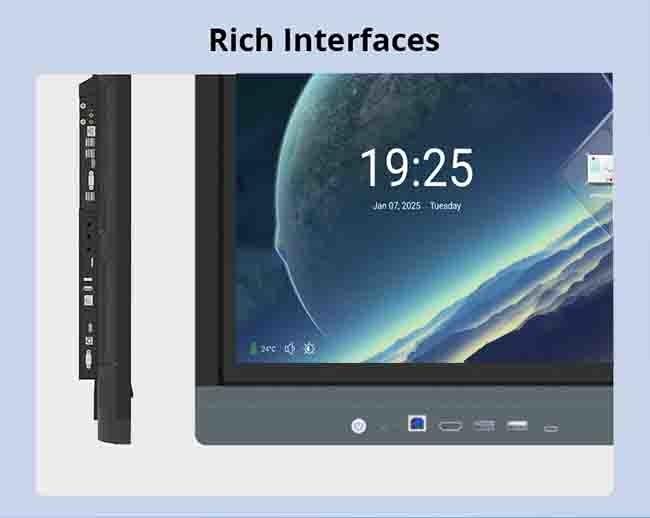 ROHS 85 Interactive Display showing multi-touch functionality
