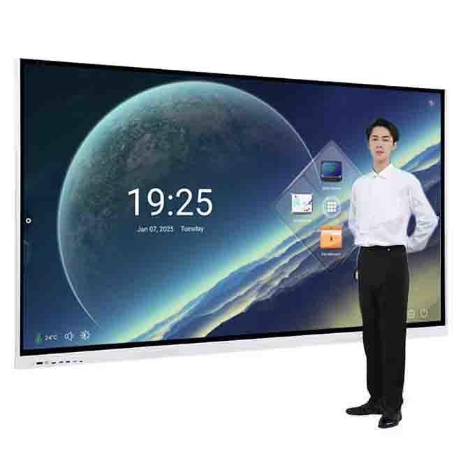 Interactive whiteboard in classroom setting