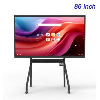 China 86 Inch 4K Anti-Glare Interactive Flat Panel with 20-Point Touch and Wireless Sharing for Office Collaboration for sale