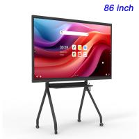 China 86 Inch 4K Anti-Glare Interactive Flat Panel with 20-Point Touch and Wireless Sharing for Office Collaboration for sale