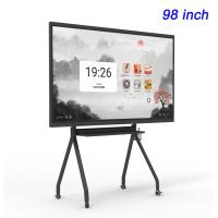 China 98-Inch 4K UHD Smart Interactive LCD Touch Screen Whiteboard with Android/Windows Compatibility for sale