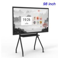 China 98-Inch 4K UHD Smart Interactive LCD Touch Screen Whiteboard with Android/Windows Compatibility for sale