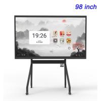 China 98-Inch 4K UHD Smart Interactive LCD Touch Screen Whiteboard with Android/Windows Compatibility for sale