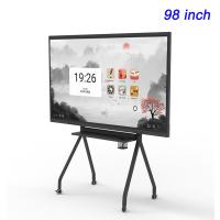 China 98-Inch 4K UHD Smart Interactive LCD Touch Screen Whiteboard with Android/Windows Compatibility for sale