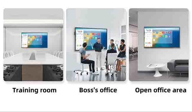 Interactive flat panel close-up view