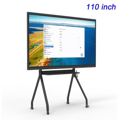 China School Smart Interactive Panel For Classroom 110" LCD Writing All In One Interactive Flat Panel for sale