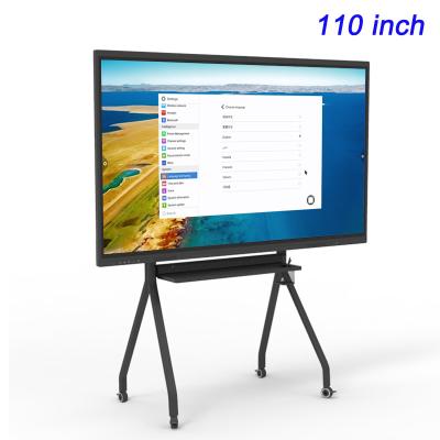 China School Smart Interactive Panel For Classroom 110" LCD Writing All In One Interactive Flat Panel for sale