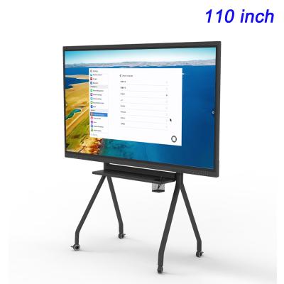 China School Smart Interactive Panel For Classroom 110" LCD Writing All In One Interactive Flat Panel for sale