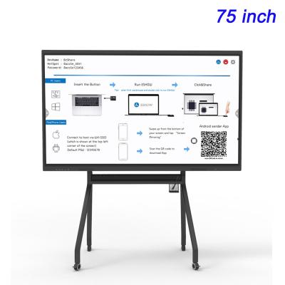 China 4K Ultra HD OPS PC Smart Interactive LCD Touch Screen 75 Inch Custom for sale