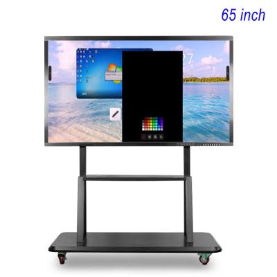 China UHD 65 Inch Interactive Flat Panel Smart Board With Stylus touch screen whiteboard for sale