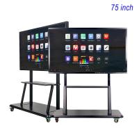 China 75 Inch 4K Interactive Whiteboard Smart Flat Panel 350cd/m² for Classroom Education for sale