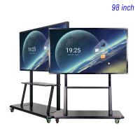 China 98 Inch Smart Interactive Panel with 4K Resolution 20-Point Touch Android Windows Dual System for sale