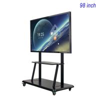 China 98 Inch Smart Interactive Panel with 4K Resolution 20-Point Touch Android Windows Dual System for sale