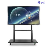 China 98 Inch Smart Interactive Panel with 4K Resolution 20-Point Touch Android Windows Dual System for sale