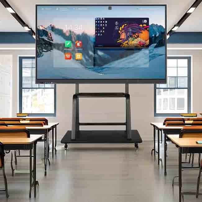 Interactive touch screen with mobile setup option