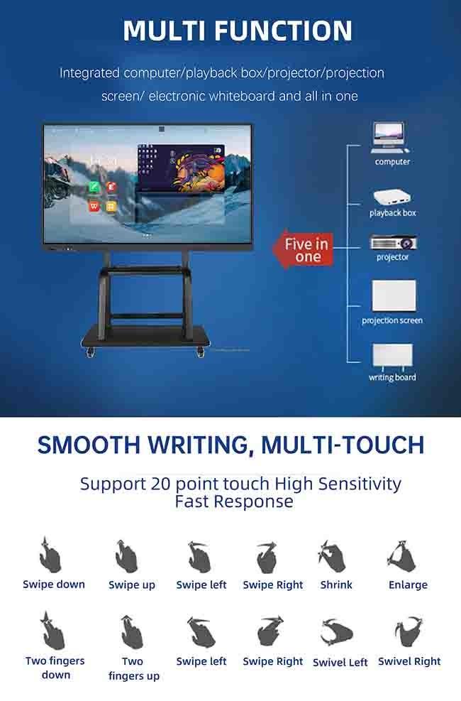 Close-up of touch screen interface