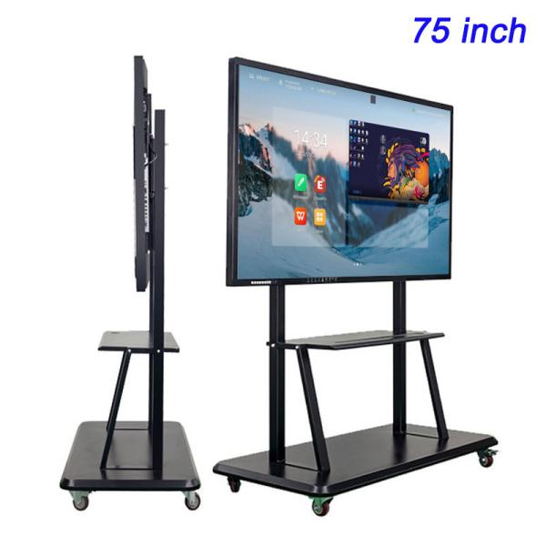 Quality Teaching 75 Inch Interactive Flat Panel Multimedia Touch Screen Board for sale