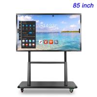 China 85-inch 4K Interactive Smart Board with 20-Point Touch and 50,000 Hour Lifespan for Classroom and Conference Use for sale