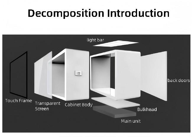 Transparent LCD display in retail environment
