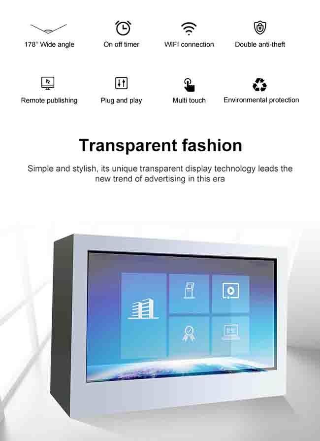 Technical details of transparent LCD display