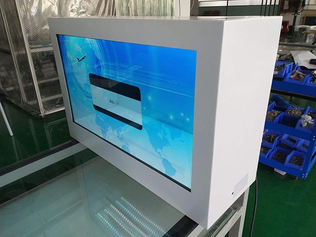 Close-up of Transparent LCD Display Box