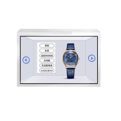 China Retail 10 Point Touch Transparent LCD Screen Infrared Transparent LCD Display for sale