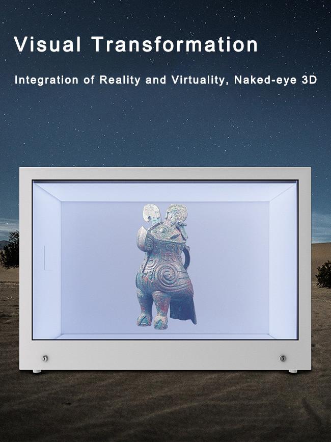 Transparent LCD Showcase in retail environment