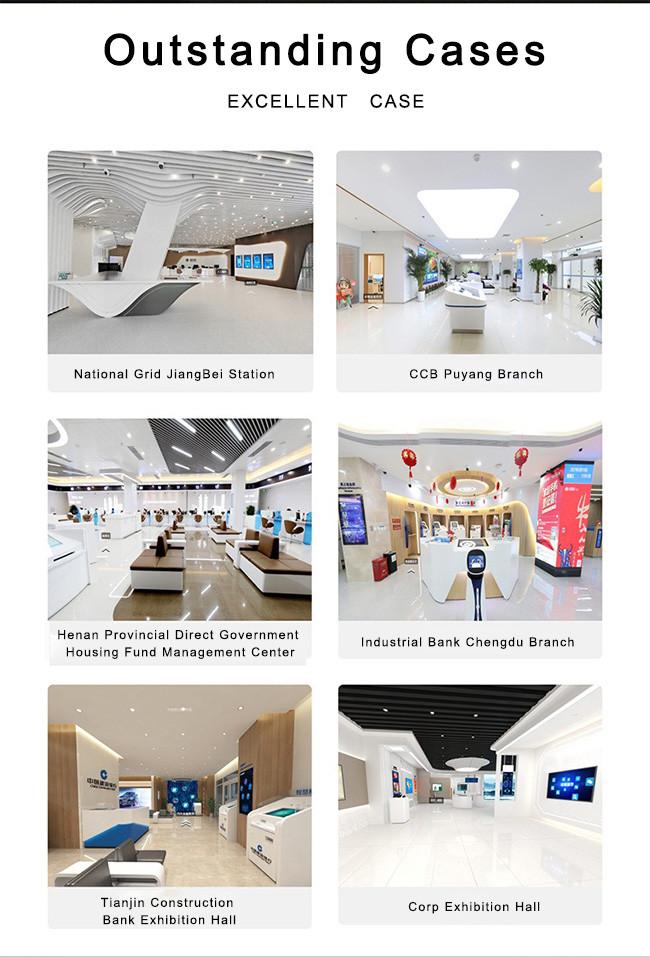 Interactive transparent display in showroom setting