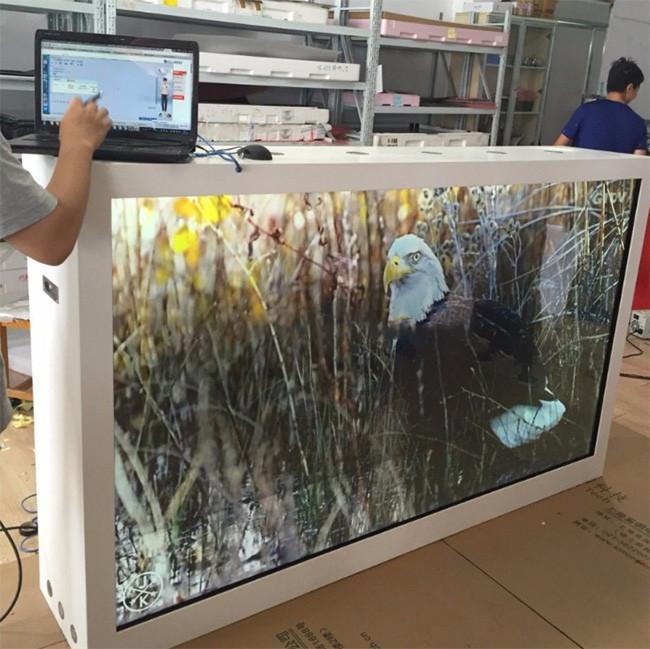 Transparent LCD display in museum application