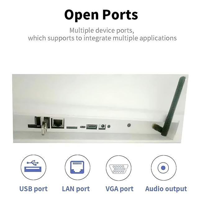 Shopping mall installation of transparent display box