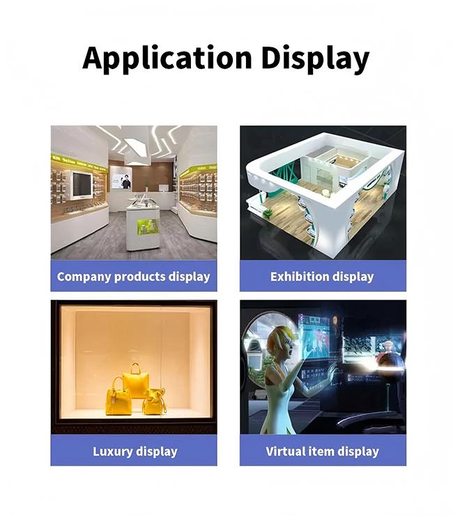 Close-up of holographic display technology