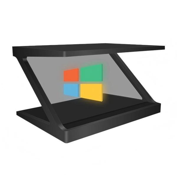 Quality 180 Degree 3D Hologram Pyramid Display Floating Projection Display Cabinet for sale