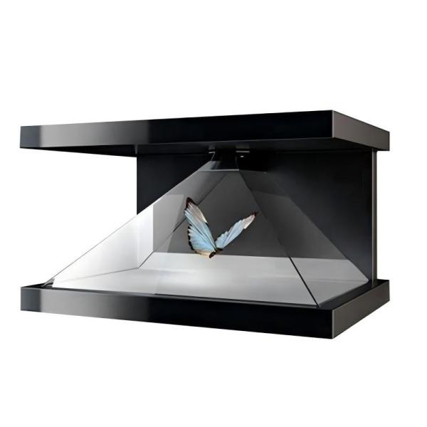 Quality 180 Degree 3D Hologram Pyramid Display Floating Projection Display Cabinet for sale