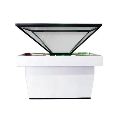 China 180 Degree 3D Hologram Pyramid Display Floating Projection Display Cabinet for sale