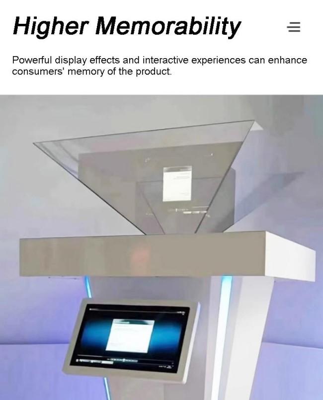 Industrial design application of holographic cabinet
