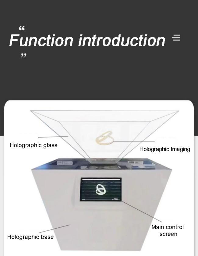 Holographic cabinet in operation