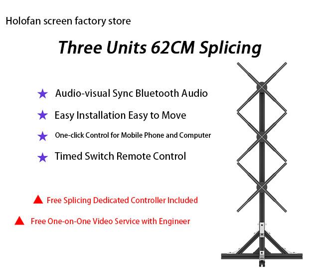 3D Hologram Advertising Fan in operation