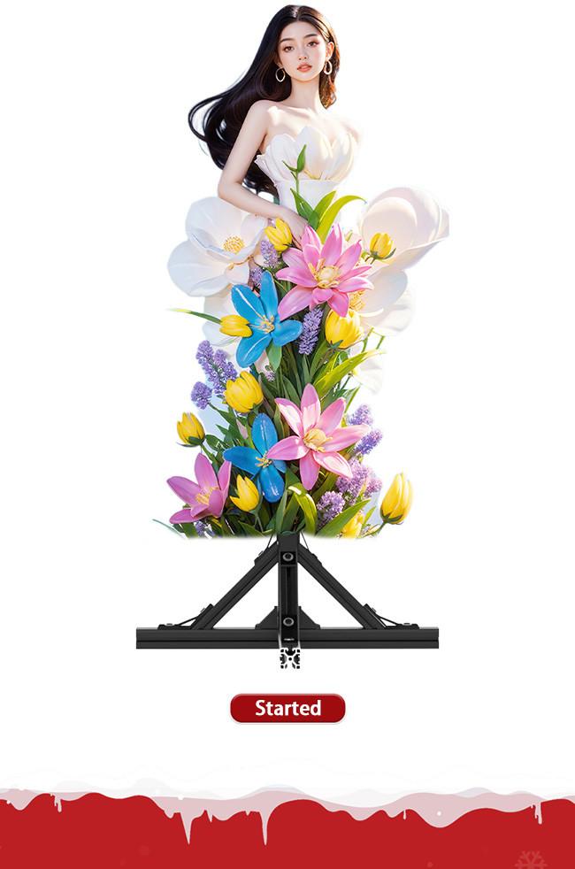 Close-up of holographic display technology