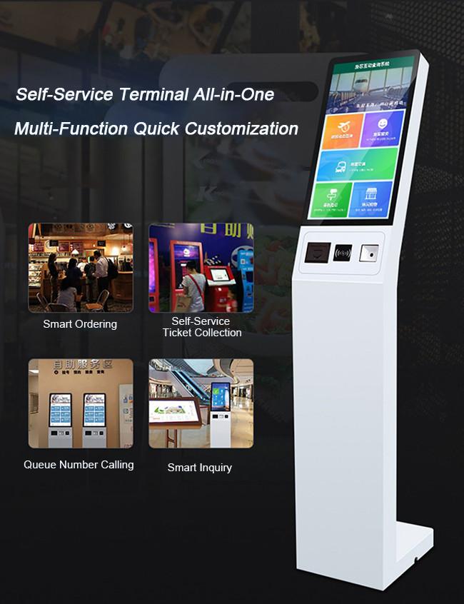 Privacy kiosk side view showing opaque screen